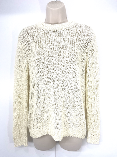 WHITE STUFF Cream Soft Thin Knit Relaxed Fit Women's Boho Jumper UK 10 ...
