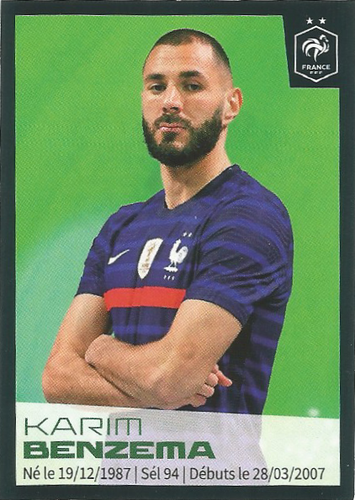 STICKER AU PLUS PRES DES BLEUS. INTERMARCHE 2022. KARIM BENZEMAN° 52 | eBay
