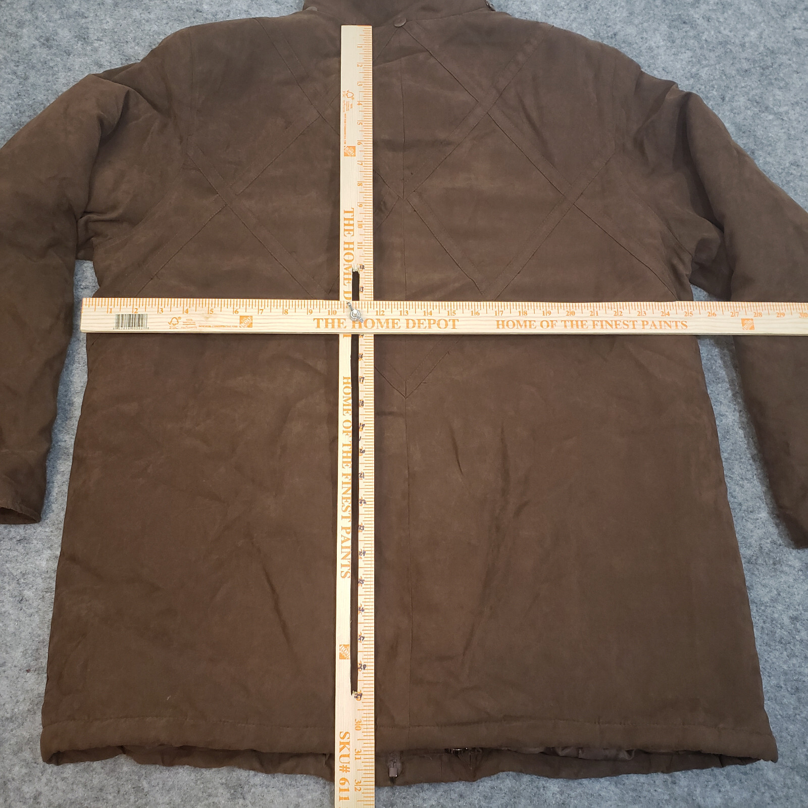 Giorgio Morandi Mens XL Microfiber Coat Parka Full Right Side Zip ...