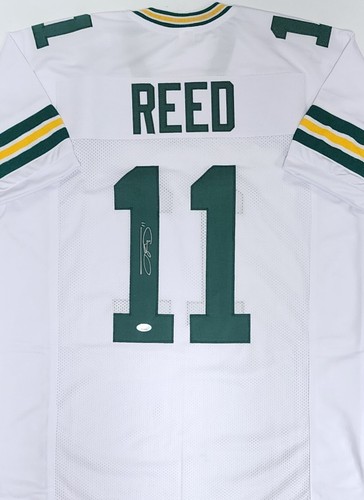 Packers Receiver JAYDEN REED Signed Custom Replica White Jersey AUTO ...
