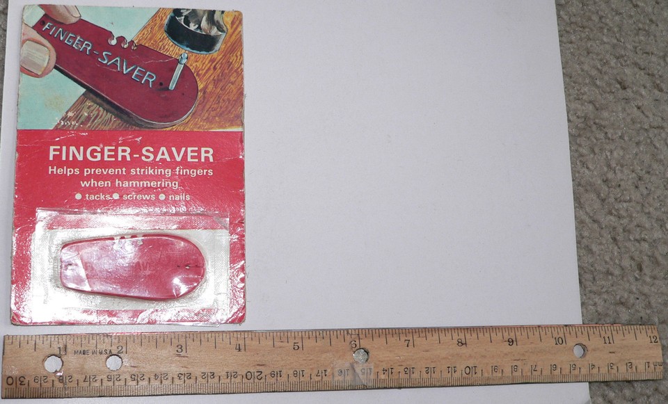 tool, plastic vintage/collectible Multi Purpose red FINGER SAVER ...