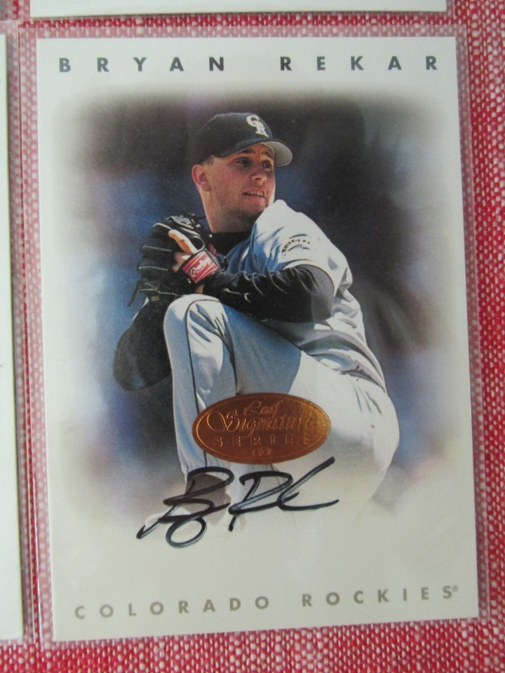 BRYAN REKAR AUTOGRAPH 1996 LEAF SIGNATURE SERIES BRONZE L@@K! | eBay