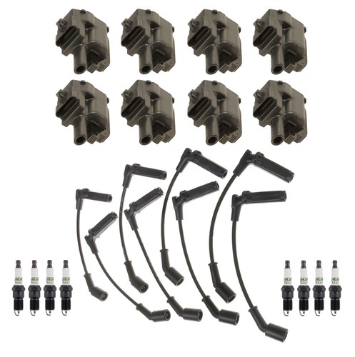 Ignition Wires 8 Coils 8 Spark Plugs 0.060" Kit ACDelco For Chevy GMC 8 ...