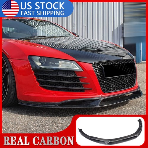 Real Carbon Fiber Front Bumper Lip Chin Spoiler for Audi R8 GT V8 V10 ...