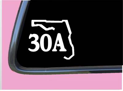Highway 30a Decal Sticker 6" TP 775 florida | eBay