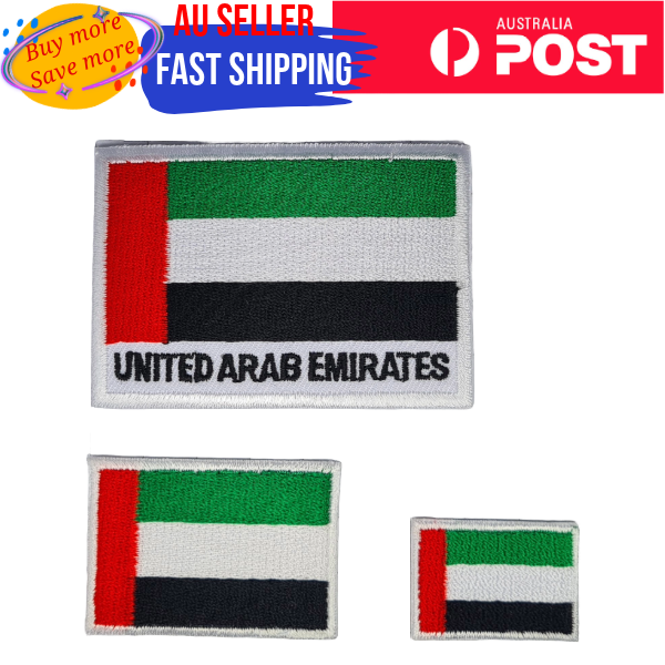 Flag of United Arab Emirates Iron on Patch UAE U.A.E. National Nation ...