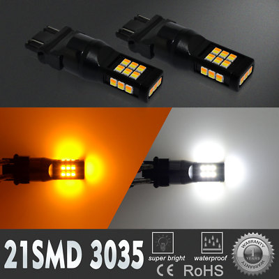 4157NA LED Flashback Bi-Color White DRL|Side Marker|Amber Turn Signal ...