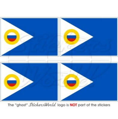 CHUKOTKA Bandiera Okrug Autonomo RUSSIA, 50mm Vinile Adesivo x4 | eBay