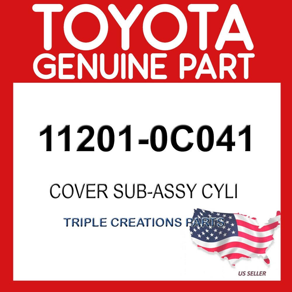 Toyota Genuine 112010C041 Cover Sub-Assy Cylinder Head 11201-0C041 OEM ...