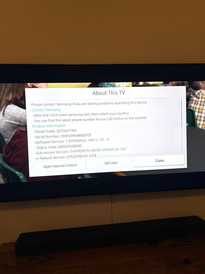 Samsung QE55Q7FNA 55-inch Smart TV | eBay UK