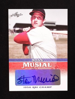 Stan Musial 2015 Leaf Heroes of Baseball Musial Autographs #MASM15 | eBay