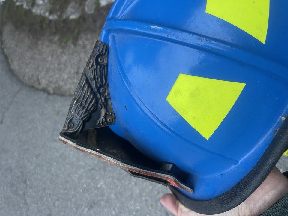 Cairns 1010 Fire EMS EMT Helmet Blue w/ Eagle Shield Neck Shroud C-TRD ...