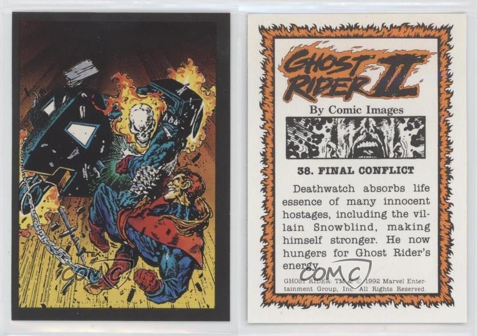 1992 Comic Images Marvel Ghost Rider II Deathwatch Snowblind Final ...