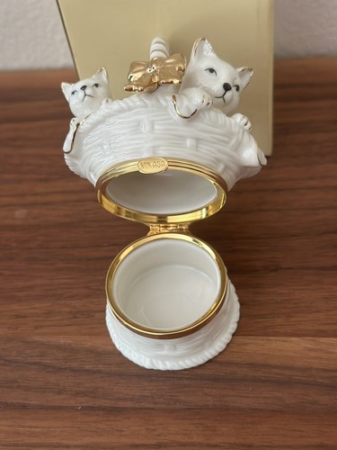 Mikasa Cat Ring Box Holiday Elegance Kittie’s Ring Box for sale online ...