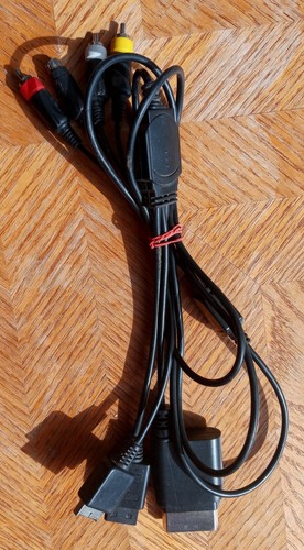 3 in 1 Multi Console Component AV cable for PS2/PS3 Wii Xbox 360 Black ...
