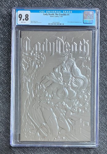 Lady Death: the Crucible #1 Silver Embossed Wraparound Cover CGC Graded ...