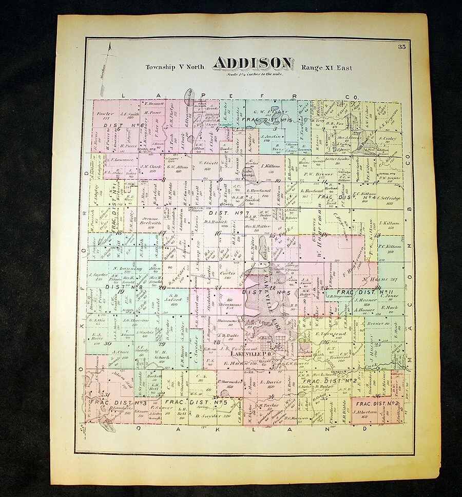 Oakland County Michigan Plat Maps