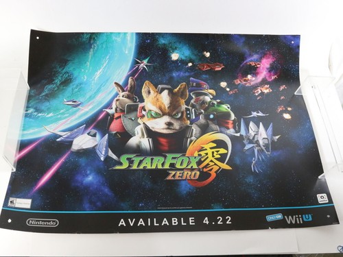 Star Fox Zero Wii U Nintendo 36" Advertising Paper Poster 4/22 | eBay