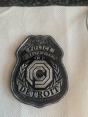 Robocop Cop Badge. 3D print. hex 3D OCP 80s | Grelly USA