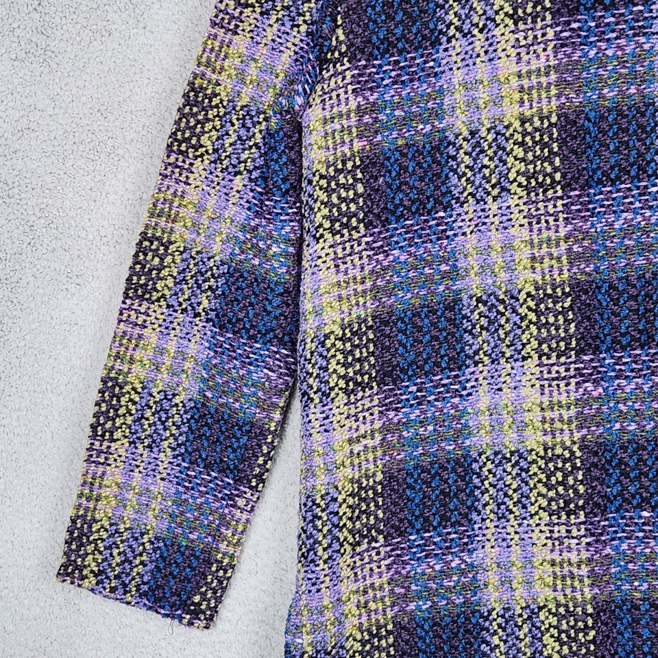 BOYNE VALLEY WEAVERS Jacket Womens XS Multicolor Plaid Button Up ...