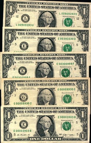 (88) Trinary $1 circulated notes various series/blocks ALL 120 combos ...
