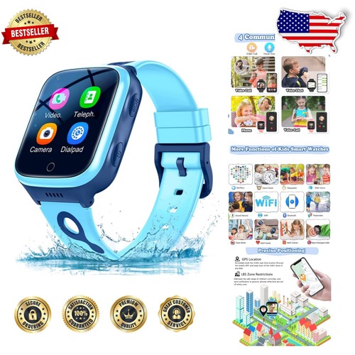 Stylish 4G GPS Kids Watch - Waterproof Tracker with Voice Message ...