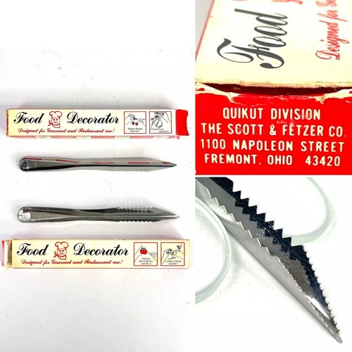 Food Decorator Vtg Kitchen Garnish Tool Scott Fetzer Quikut Division ...