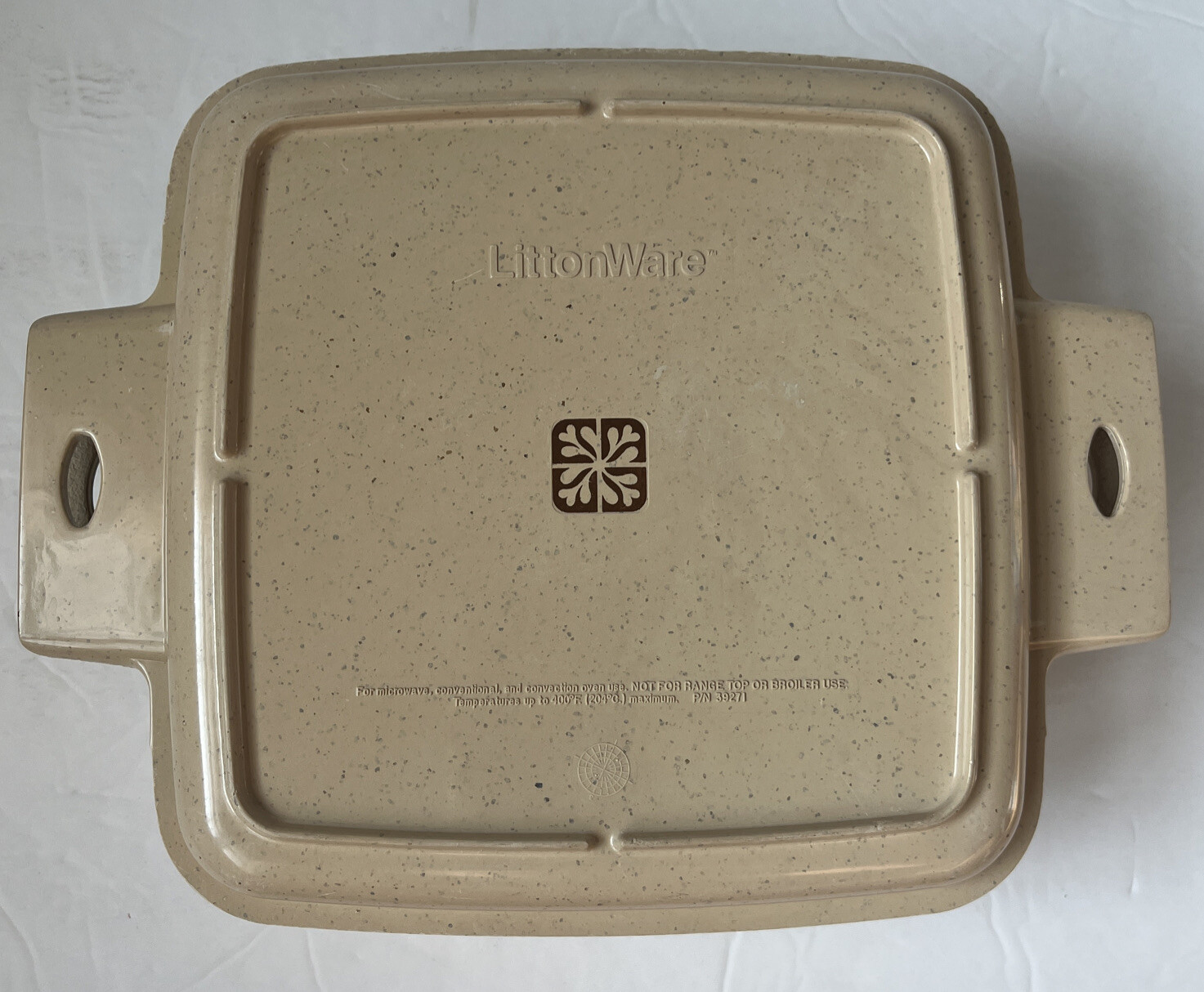 Littonware Microwave Cookware 1.5 Quart Casserole Square Dish 39272 Lid ...