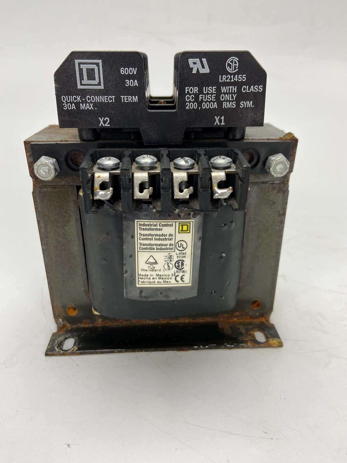 SQUARE D Transformer 9070TF300D1 EN60-742 50/60HZ with Fuse Holder ...