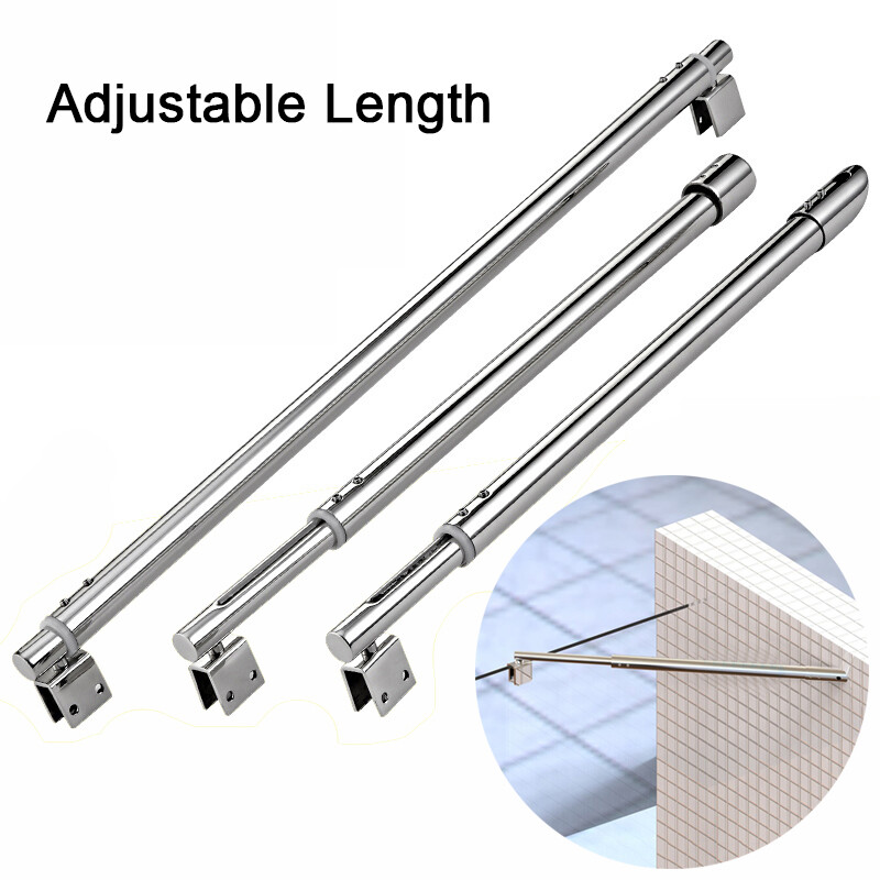 304 Stainless Steel Shower Telescopic Support Rod Arm 8~12mm Fixed ...