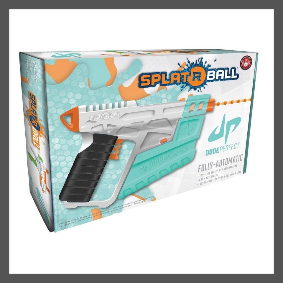 Splat-R-Ball Dude Perfect Blaster Kit 500 Rounds Motorized 160+ FPS ...