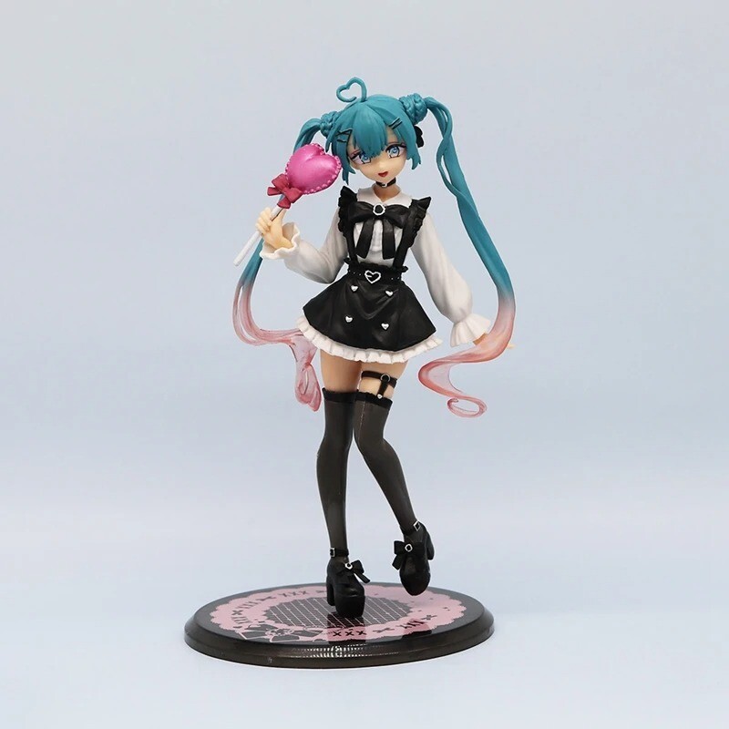 Hatsune Miku Vocaloid Anime Fashion Figure with Lollipop - Collectible ...