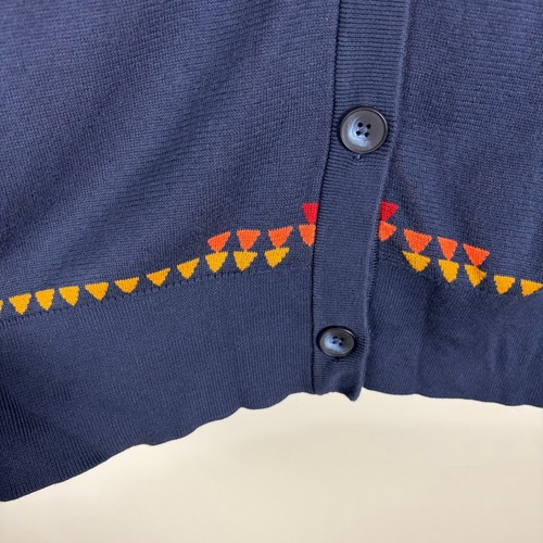 Pendleton XL Blue Cardigan Sweater Cotton Aztec Southwest Western | eBay