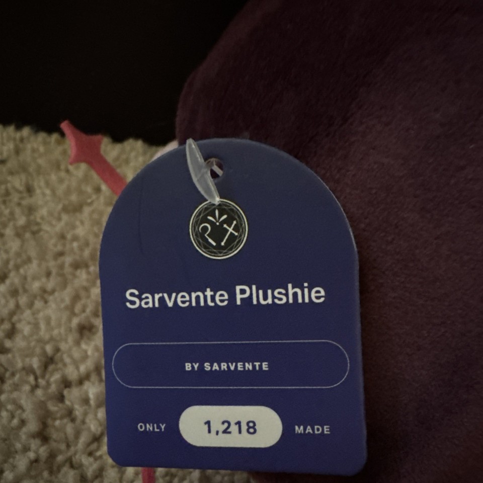Makeship Sarvente Plushie By Sarvente. Rare Only 1,218 Made. | eBay