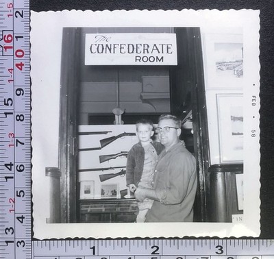 1958 Vicksburg MS Civil War Battlefield Confederate Room Photo Snapshot ...