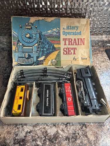 Marx Union Pacific Train Set 4 Pc. w/Tracks in Box | eBay