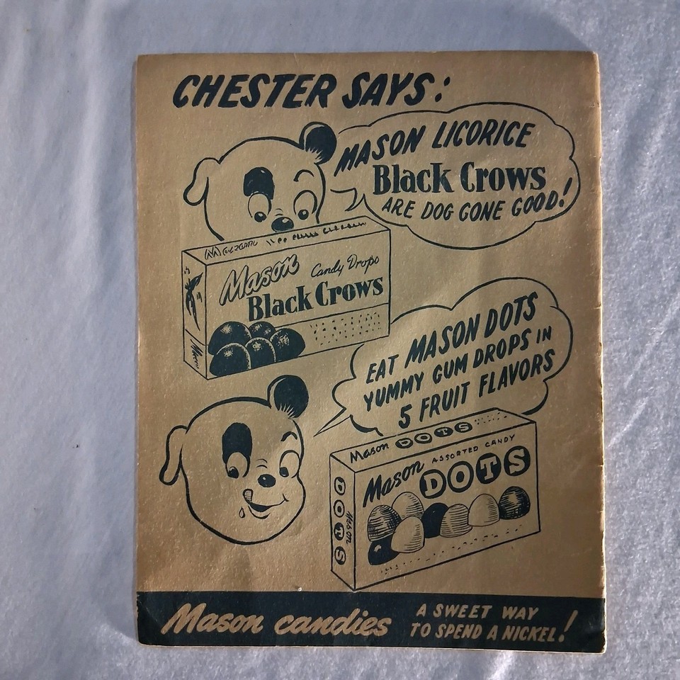 Vintage MASON CANDIES Advertising How To Draw Black Crows,Dots,Peak ...