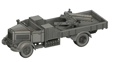Bolt Action Compatible: Italian 3RO Truck with 100mm autocannon (1:56 ...