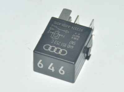 Audi VW SEAT SKODA FUEL PUMP RELAY OEM GENUINE LABEL 646 4H0 951 253 C ...