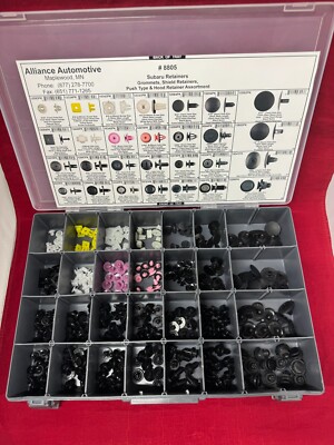 Subaru Full Clip Assortment Retainers, Grommets, Shield Retainers ,Push ...