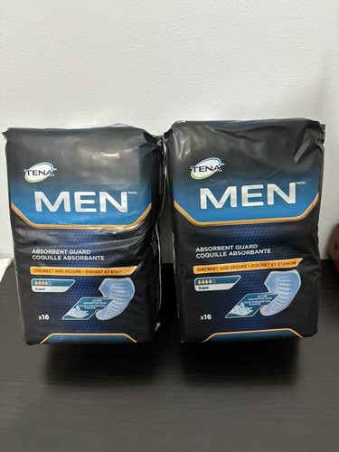 Two TENA MEN Packages- Super Guard - Absorbent Protector - 32 Count ...