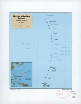 18" x 24" 1989 Map of Northern Mariana Islands (United States) | eBay