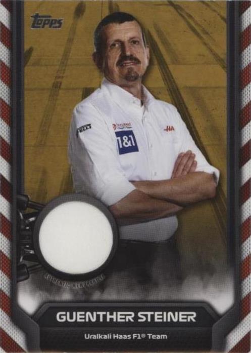 2021 Topps Formula 1 - F1 Relics Guenther Steiner #F1R-GS Gold /50 (MEM ...