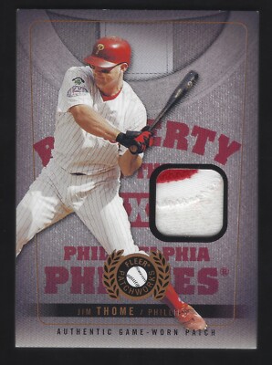 2005 Fleer Patchworks - Property of Patches - Jim Thome #PO-JT /99 | eBay