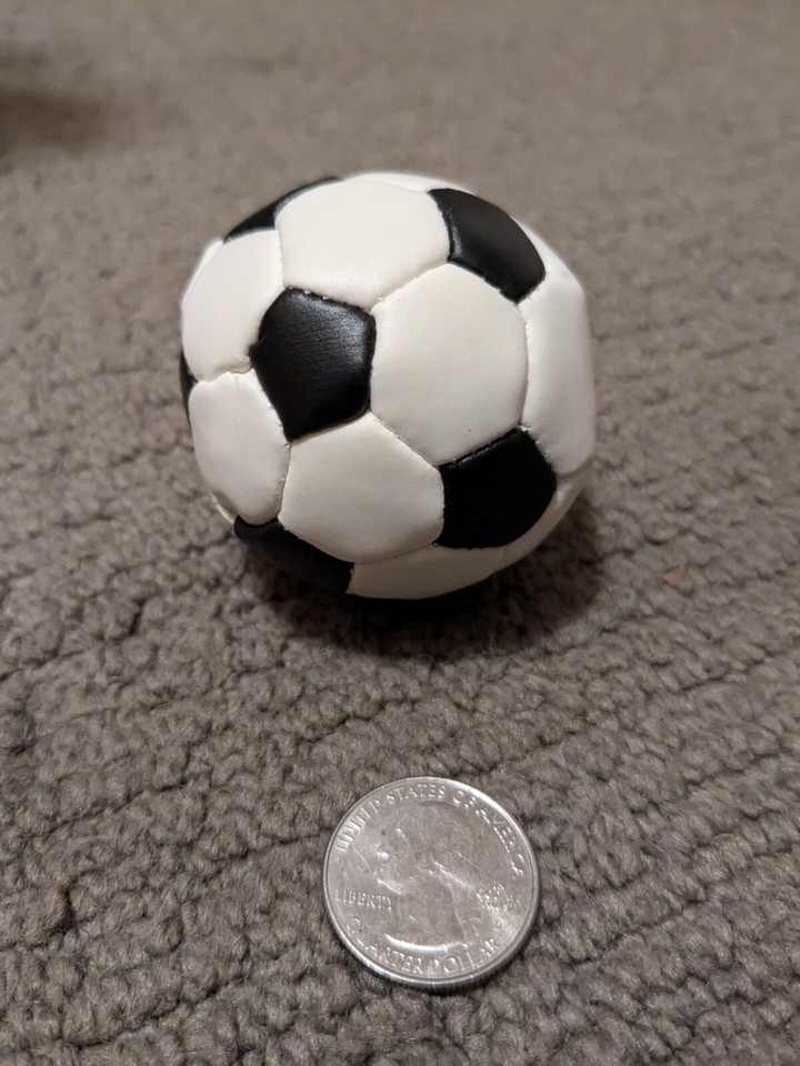 (Quantity 2x)Soccer Ball Hacky Sack B&W Footbag Stress Ball / Ford New ...