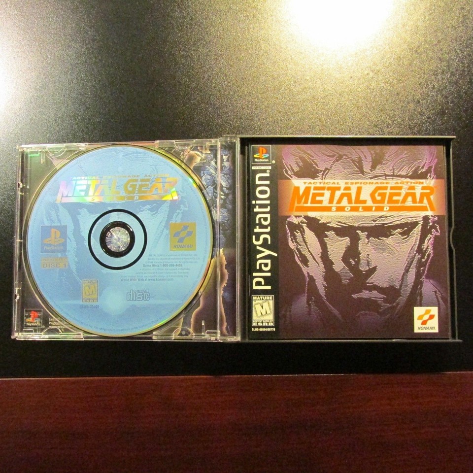 Metal Gear Solid (SONY PlayStation 1, 1998) PS1 PSX COMPLETE NEW ...