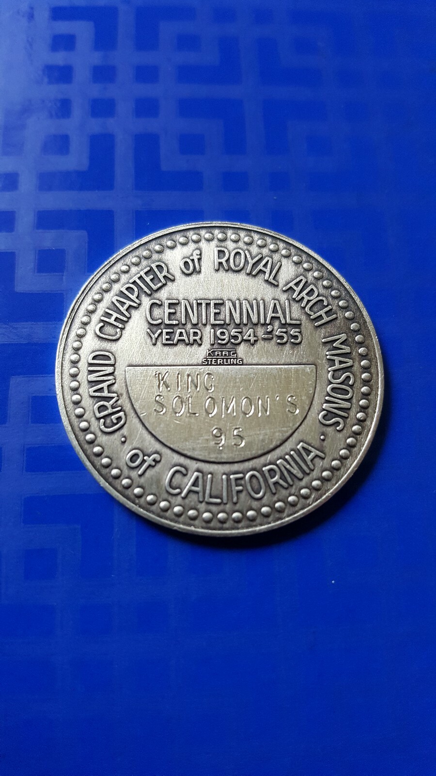 Masonic Silver Coin King Solomons '95 | eBay