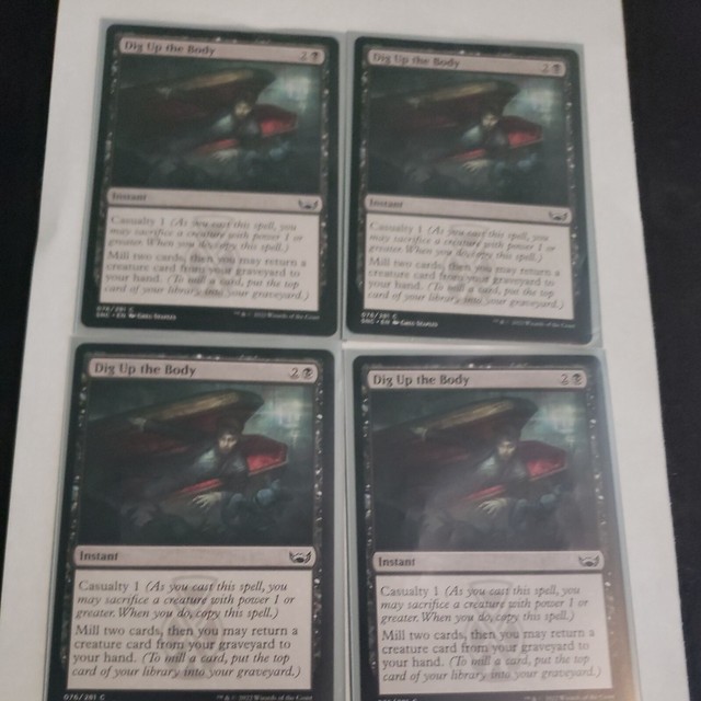 MTG Dig Up the Body Streets of New Capenna 076/281 Regular Common for ...