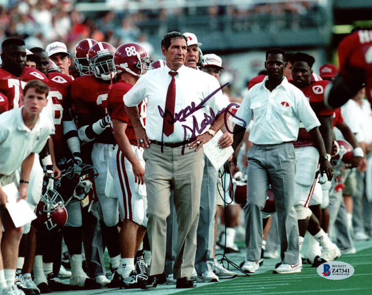 GENE STALLINGS SIGNED 8x10 PHOTO ALABAMA CRIMSON TIDE FOOTBALL COACH ...