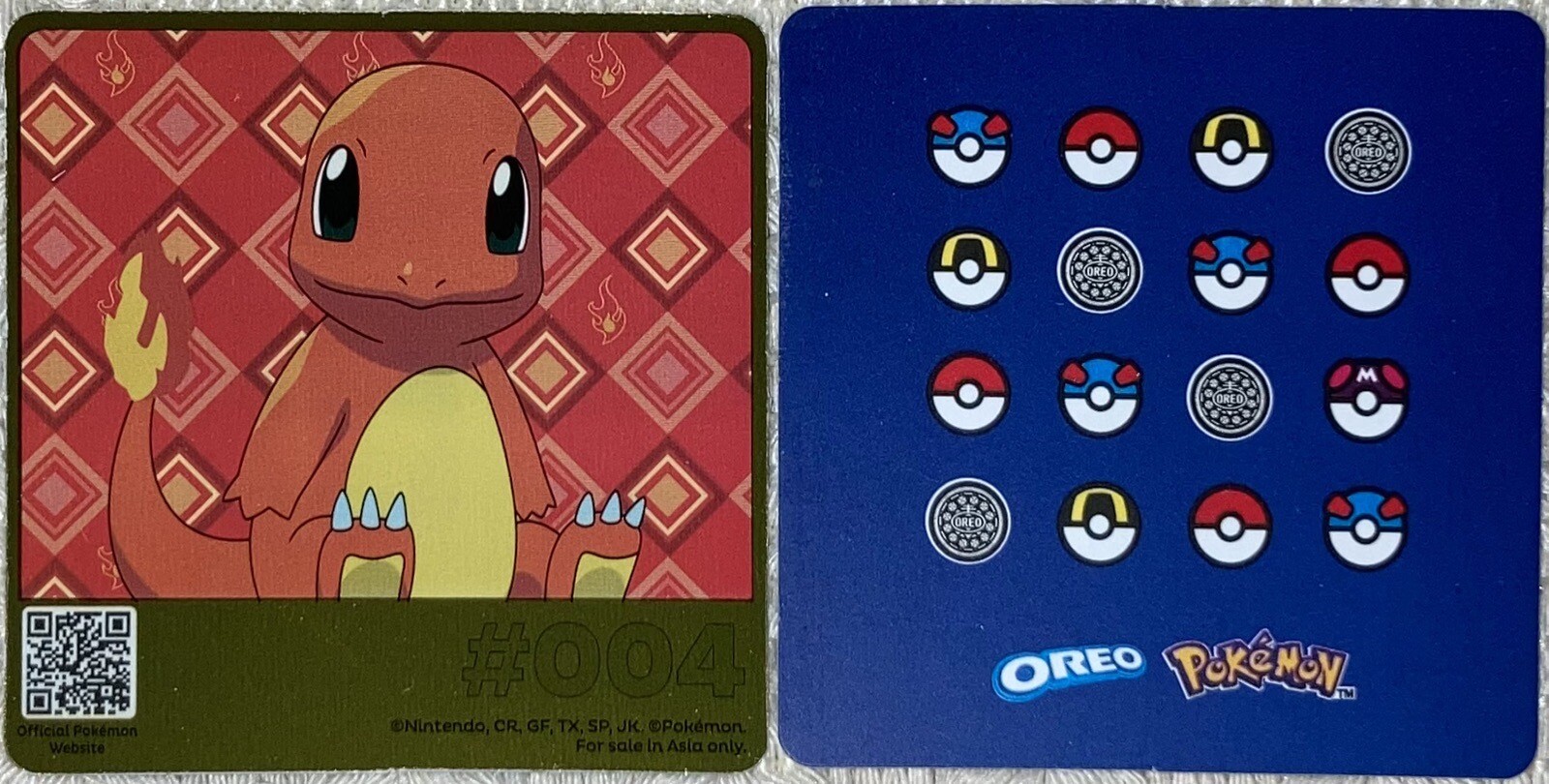 2024 Oreo x Pokémon Special Edition Charmander Photo Card #004 Asia ...